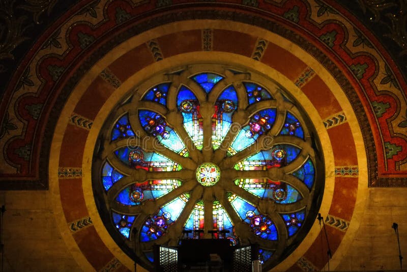 Round Church Window Picture. Image: 87312631