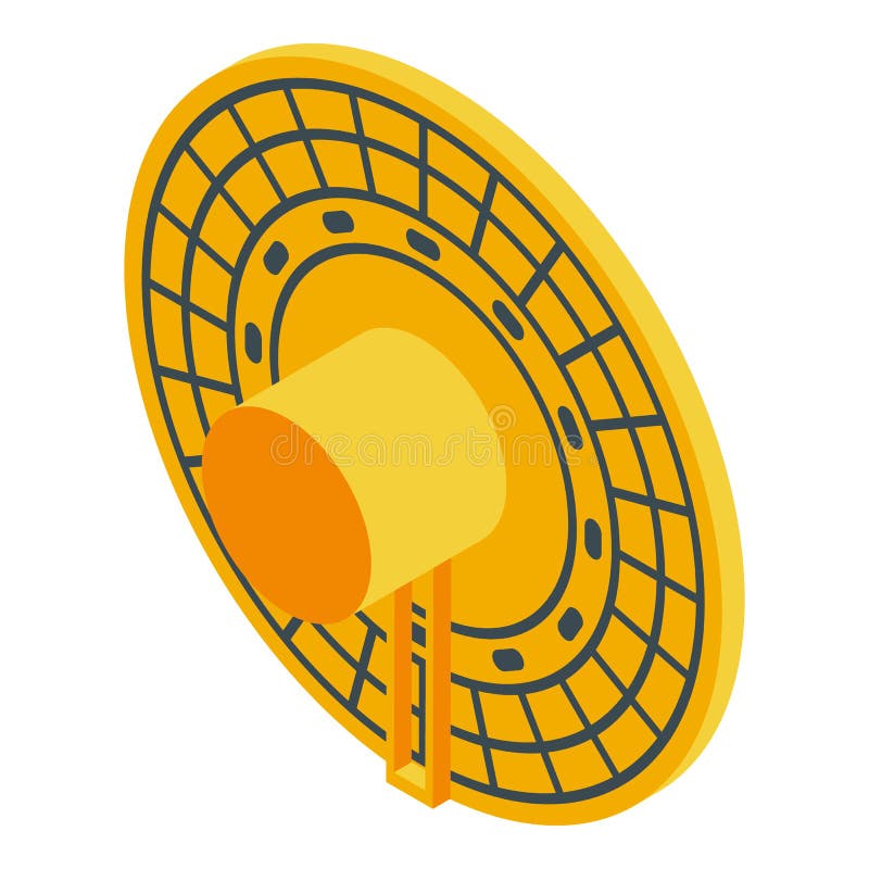 Round Cipher Icon, Isometric Style Stock Vector - Illustration of ...