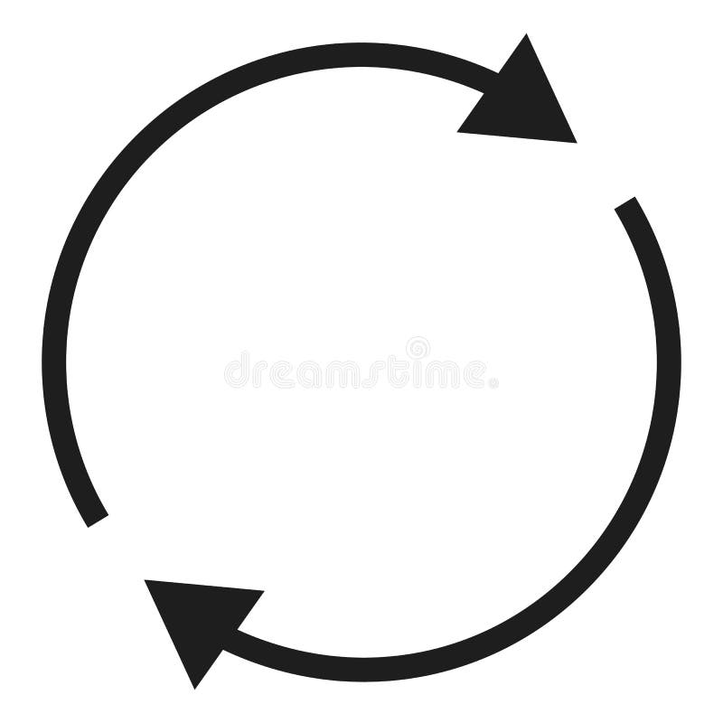 Round Circle Arrow Icon, Simple Style Stock Vector - Illustration of ... Round Circle Arrow Icon, Simple Style Stock Vector - Illustration of ...