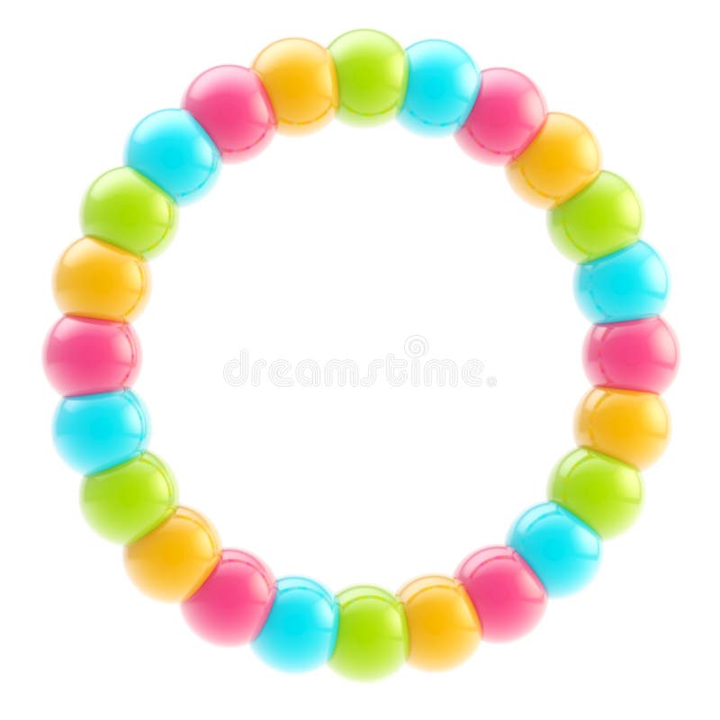 Round Circle Colorful Frame Isolated Stock Photo - Image of circle ...