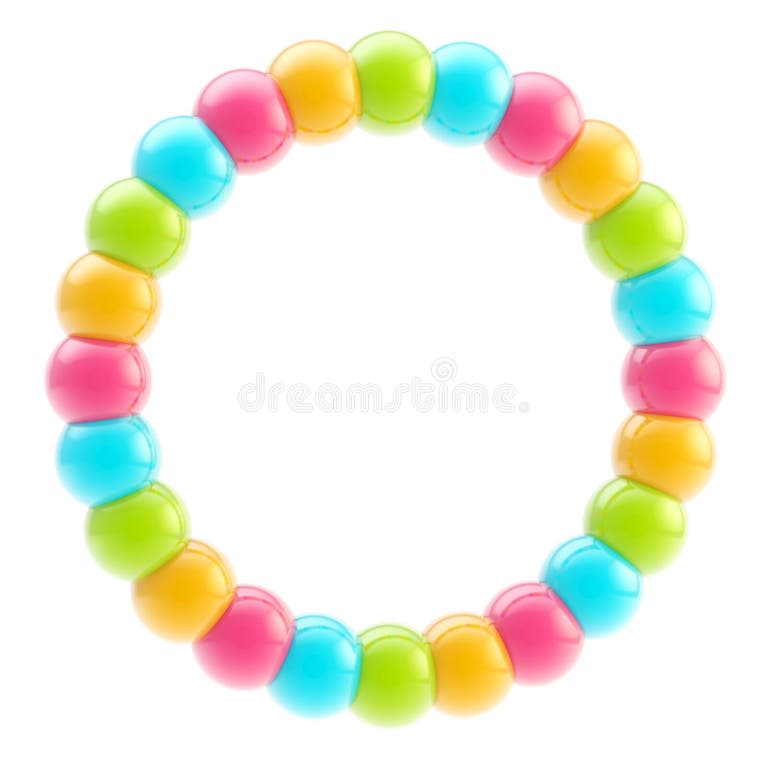 Round Circle Colorful Frame Isolated Stock Photo - Image of circle ...