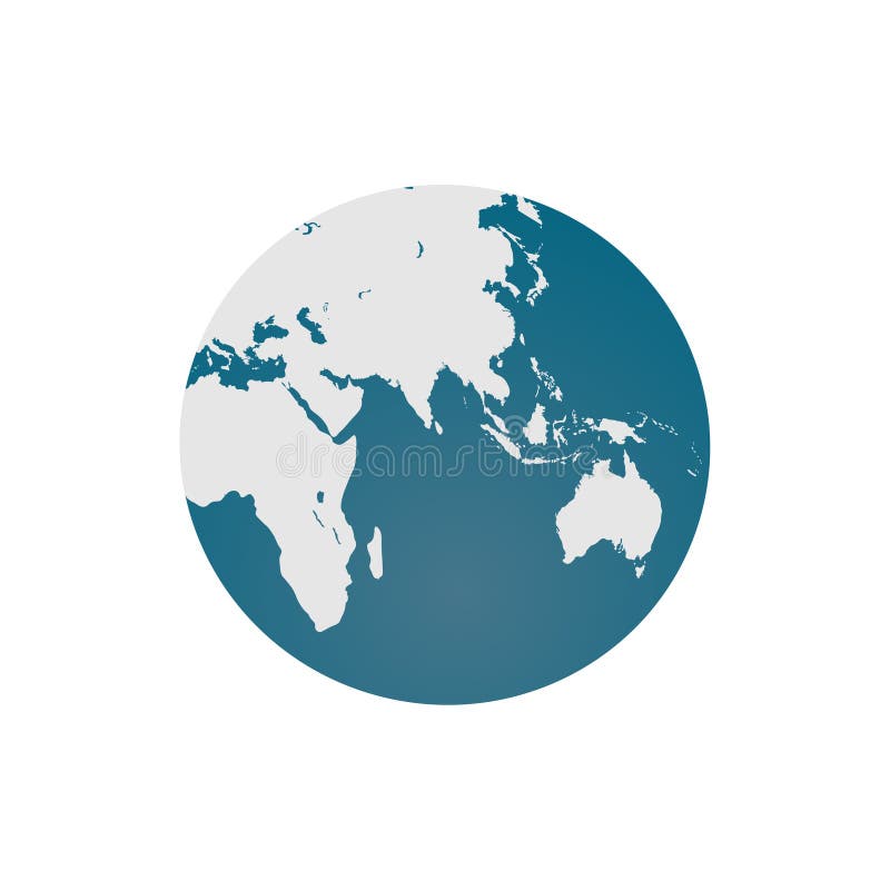 Round Circle Earth Map Geography Design Stock Vector - Illustration of ...