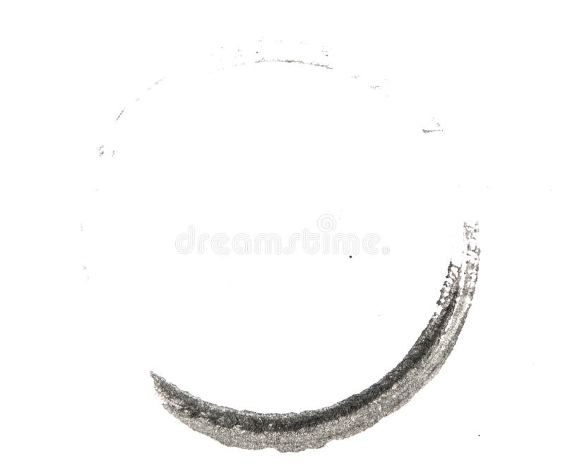 Round Circle Frame As a Design Element, Made with a Paint Stroke ...