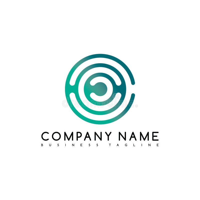 Round Circle Logo Logotype Brand Template Art Stock Vector ...