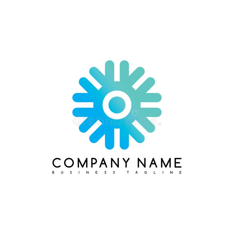 Round Circle Logo Logotype Brand Template Art Stock Vector ...