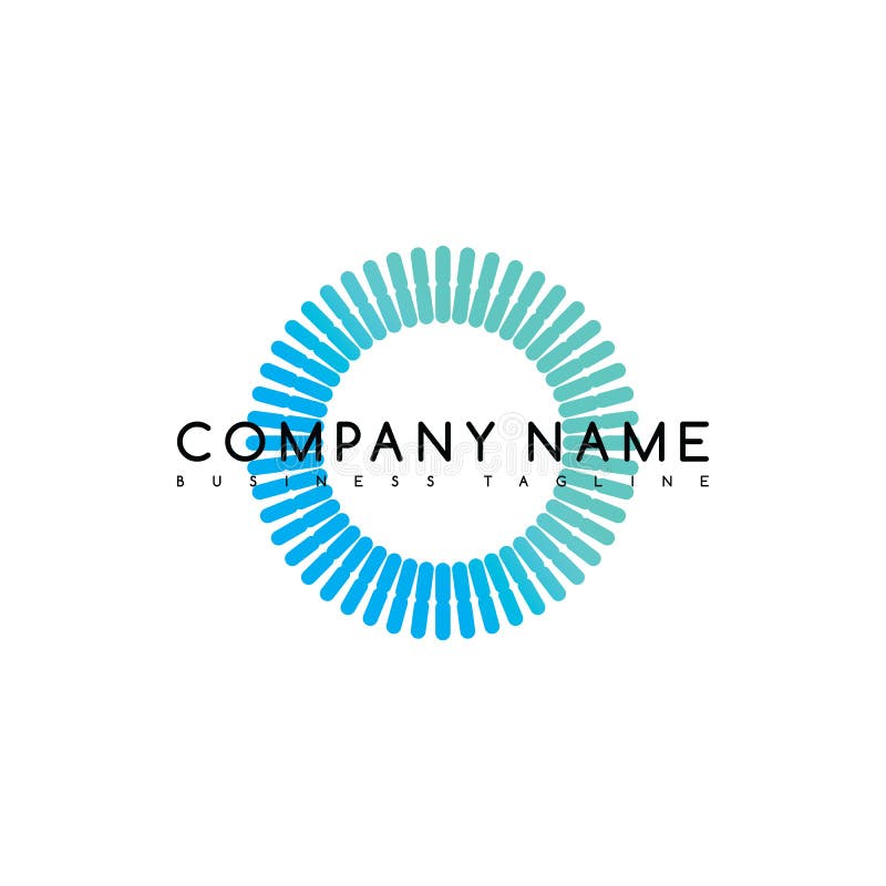 Round Circle Logo Logotype Brand Template Art Stock Vector ...