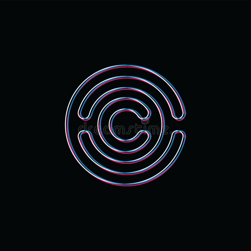 Round Circle Logo Logotype Brand Template Art Stock Vector ...