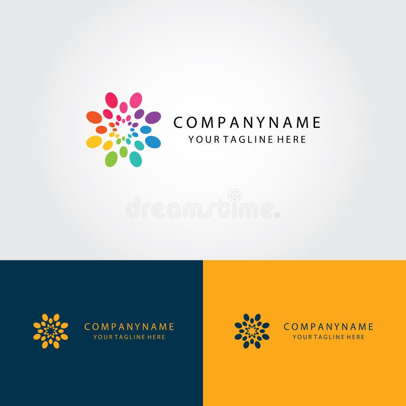 Round circle logo stock vector. Illustration of graphic - 96006256