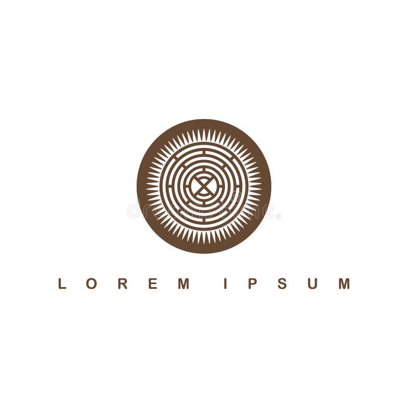 Round Circle Native Tribe Sign Symbol Logo Stock Vector - Illustration ...