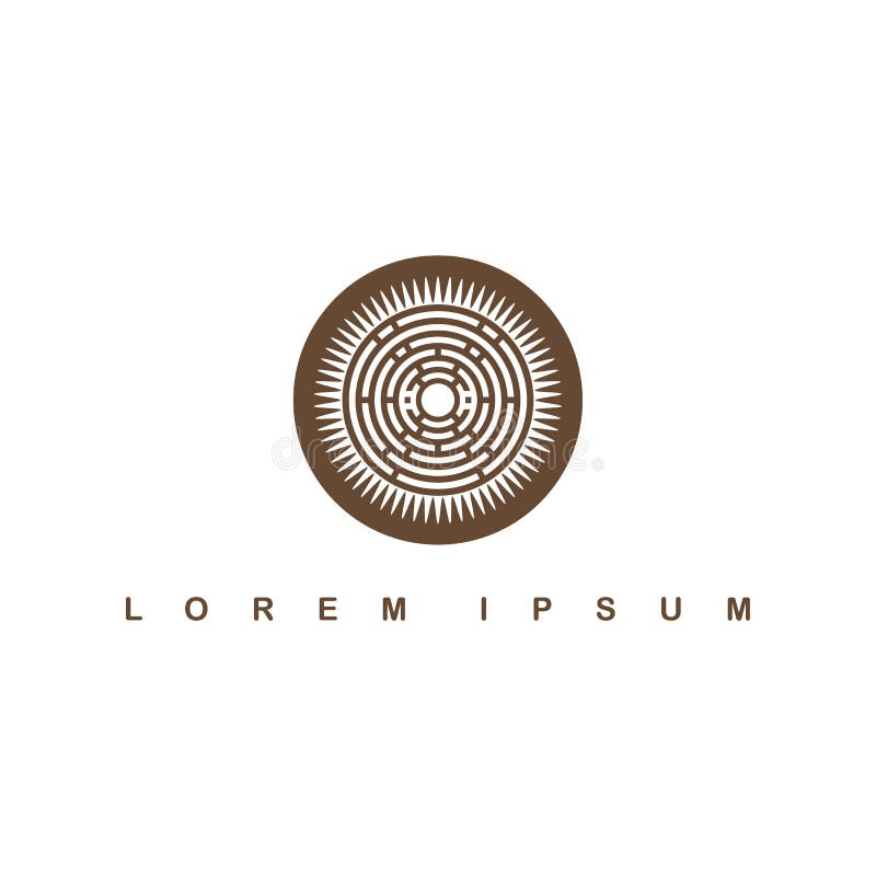 Round Circle Native Tribe Sign Symbol Logo Stock Vector - Illustration ...