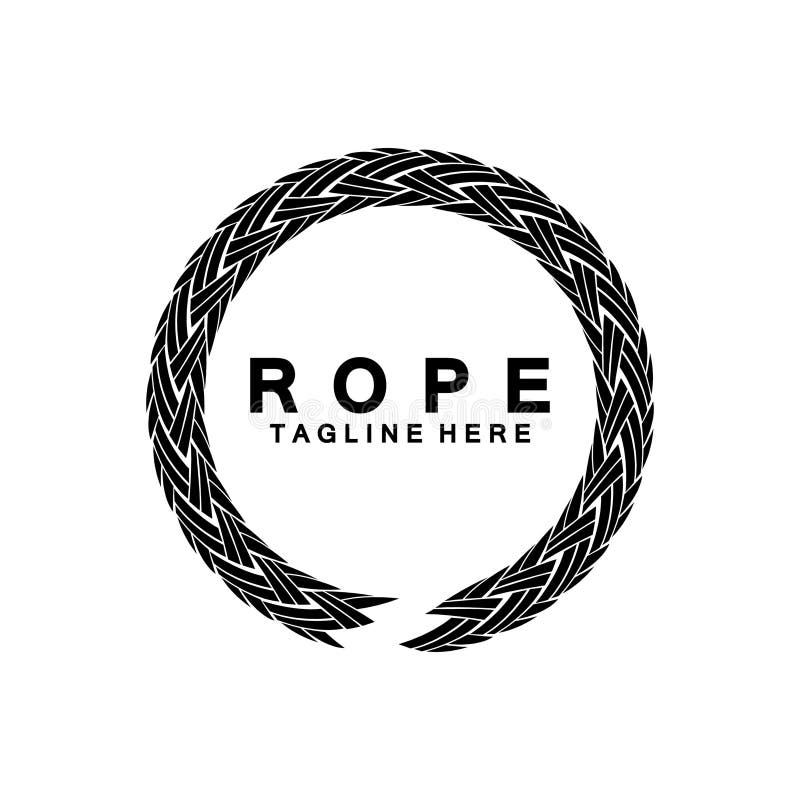 Round Circle Rope Icon Symbol Vector Isolated on White Background Stock ...