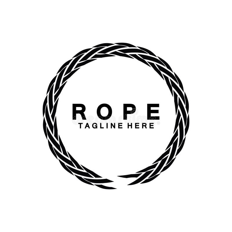 Round Circle Rope Icon Symbol Vector Isolated on White Background Stock ...