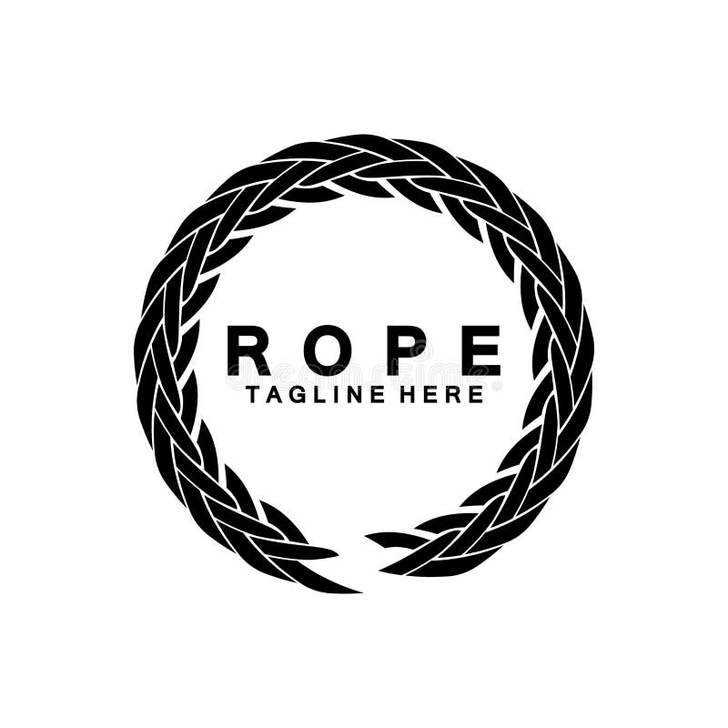Round Circle Rope Icon Symbol Vector Isolated on White Background Stock ...