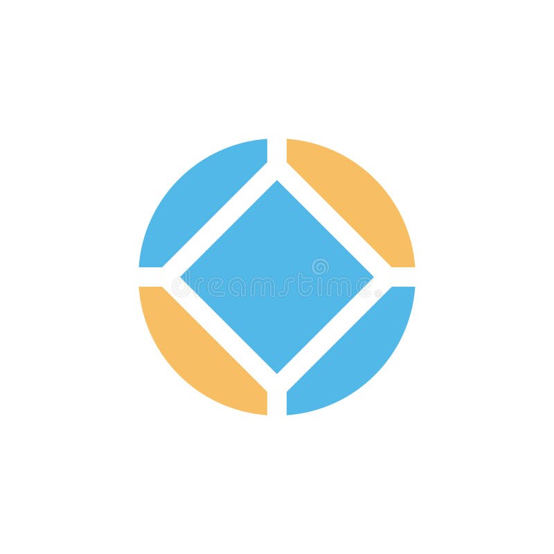 Round Circle Shape Style Icon Logo Stock Vector - Illustration of ...