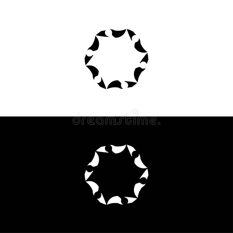 Round Circular Banner Frames, Borders . Circle Icon Logo Stock Vector ...