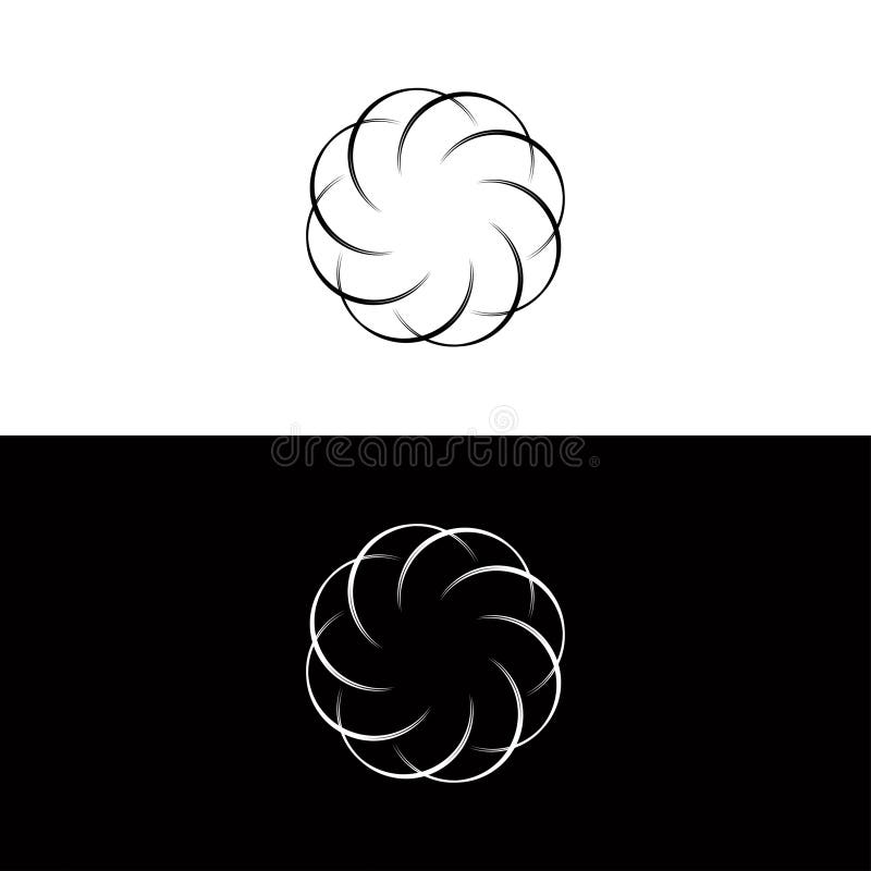 Round Circular Banner Frames, Borders Circle Vector Logo Template Stock ...