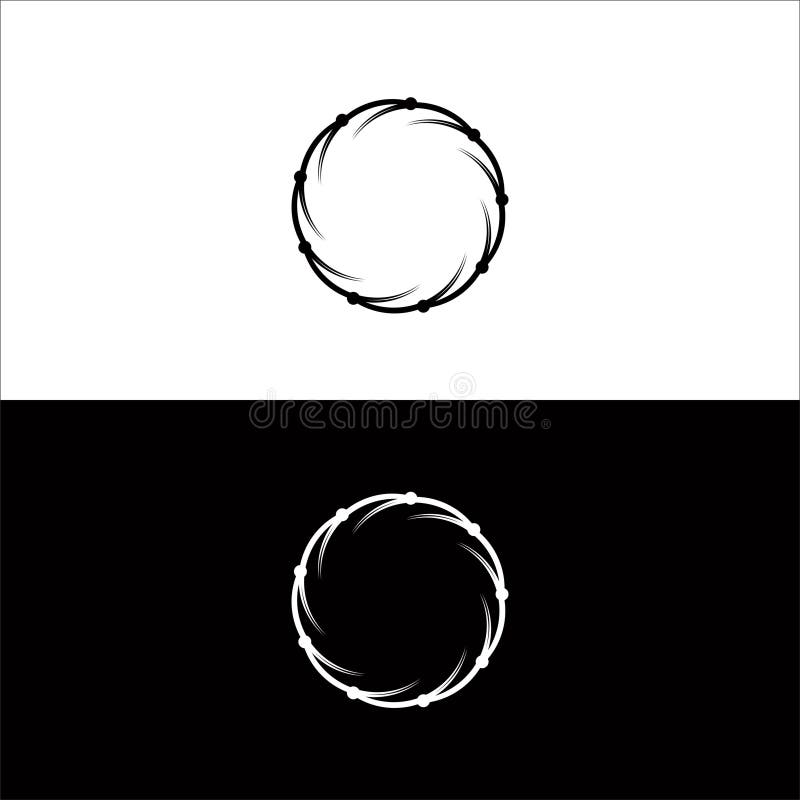 Round Circular Banner Frames, Borders . Circle Vector Logo Stock Vector ...