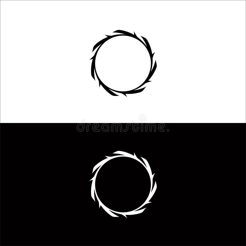 Round Circular Banner Frames, Borders . Circle Vector Logo Gn Stock ...
