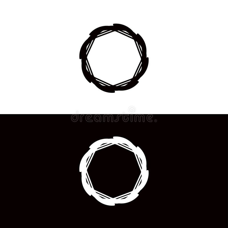 Round Circular Banner Frames, Borders Stock Vector - Illustration of ...