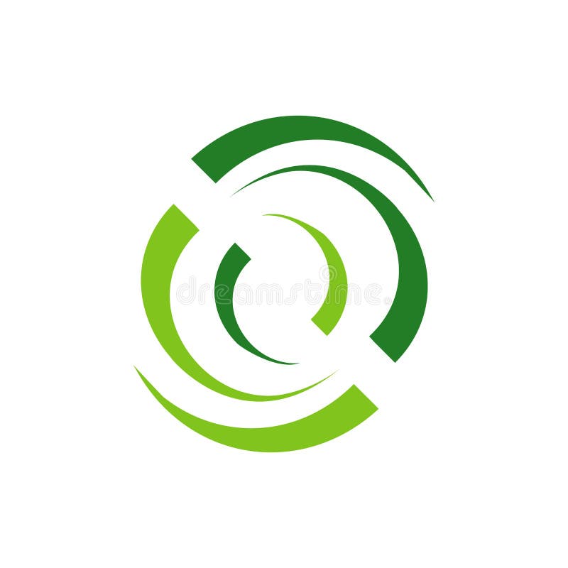 Round Circular Vortex Wind Energy Logo Icon Vector Template ...