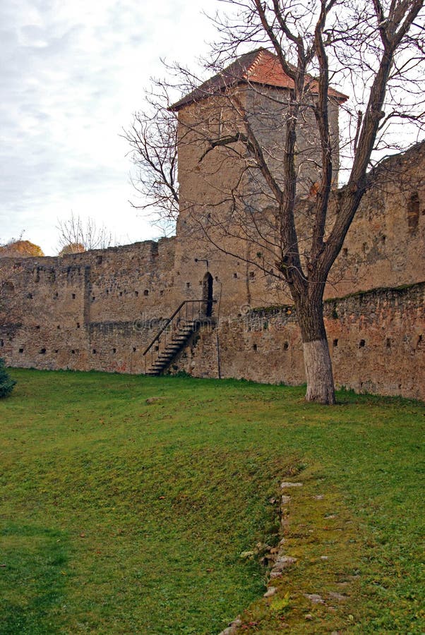 Round Citadel with High Watching Tower Stock Photo - Image of brickwall ...