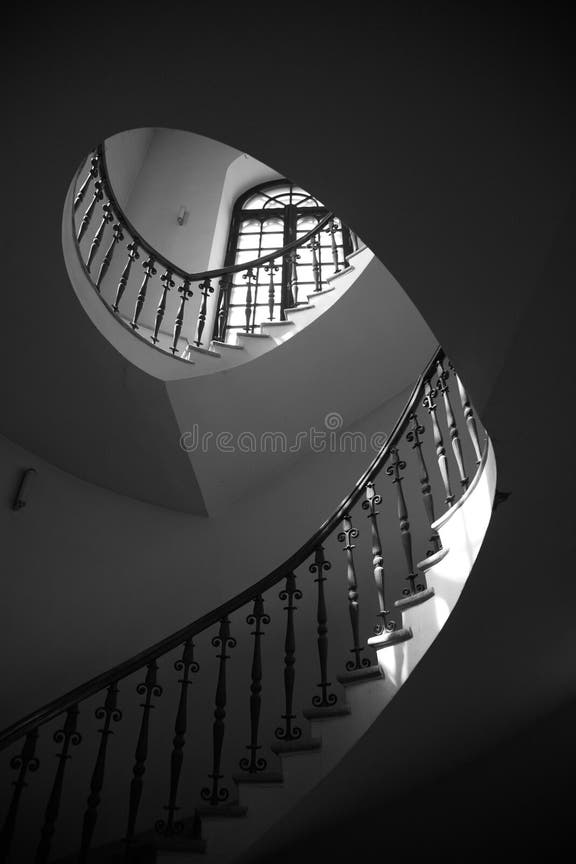 Round Classical Ladder in an Interior of a Temple Stock Photo - Image ...
