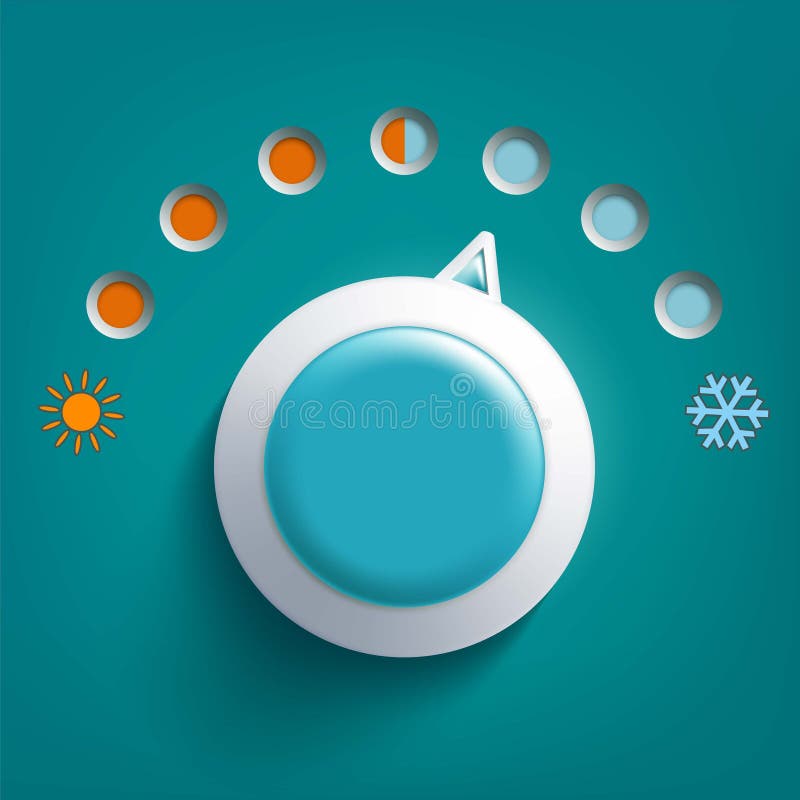 Regulator climate control. stock vector. Illustration of close - 65563053