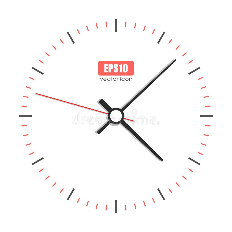 Clock Dial Face Vector Illustrations Set Stock Vector - Illustration of ...