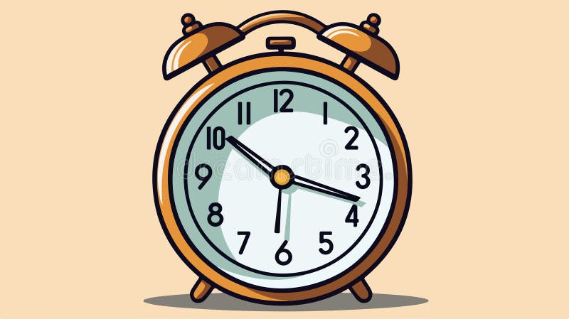 Round Clock Icon Vector Illustration Cartoon Stock Illustration ...