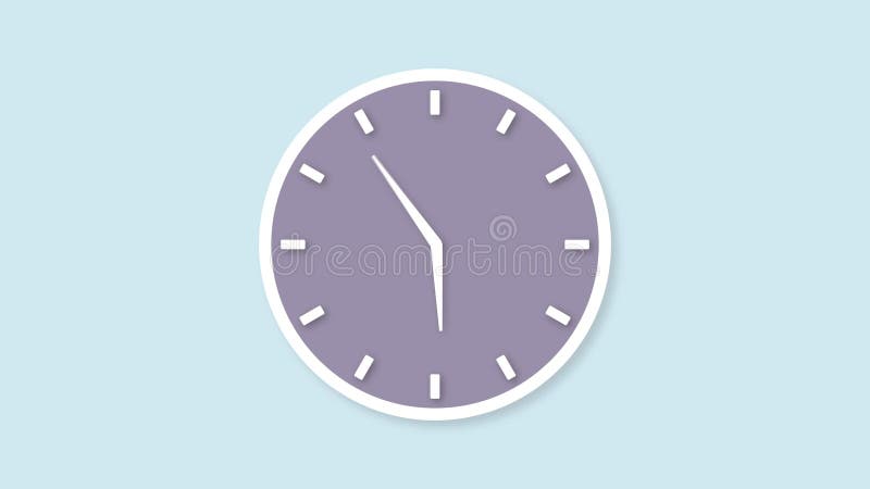 Round Clock with Rotating Animated Arrows Stock Video - Video of ...
