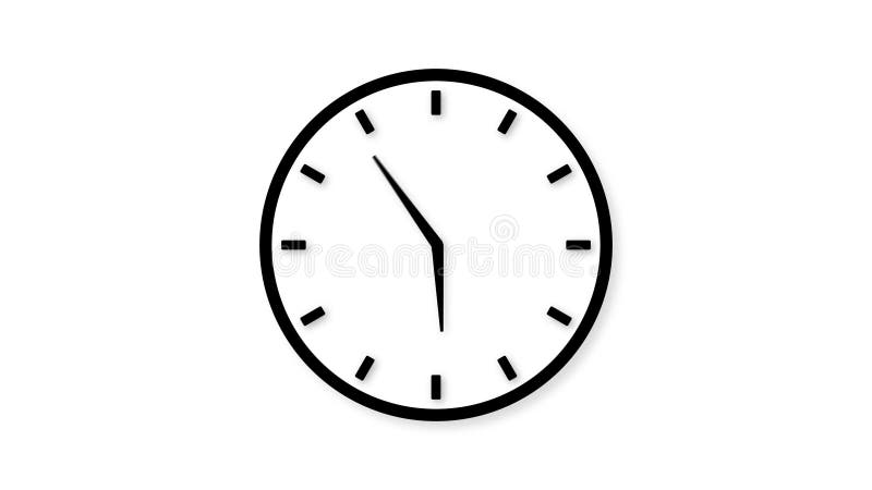 Round Clock with Rotating Animated Arrows. Animation Stock Footage ...