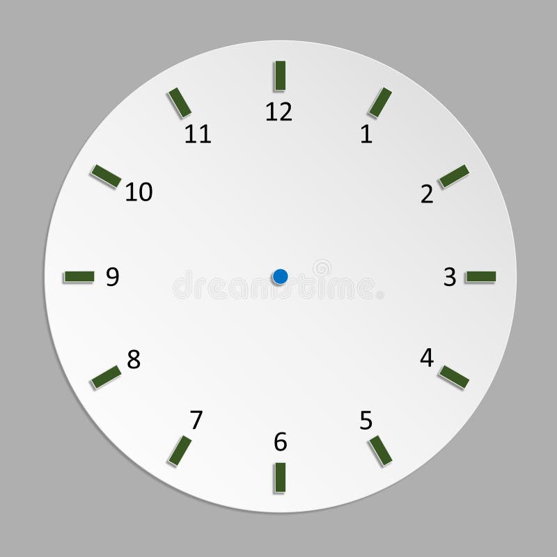 Round Clock Style Used in Advertisings Design Work Stock Illustration ...