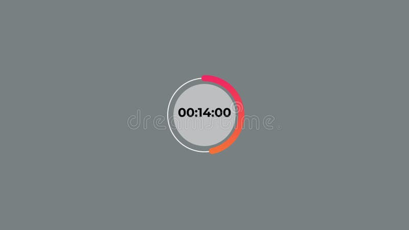 Round Clock Timer Counts Down 29 Seconds, Countdown, Alpha Channel ...
