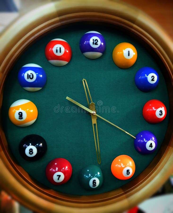 Round Clock on the Wall. Dial on the Watch in the Form of Multi-colored ...
