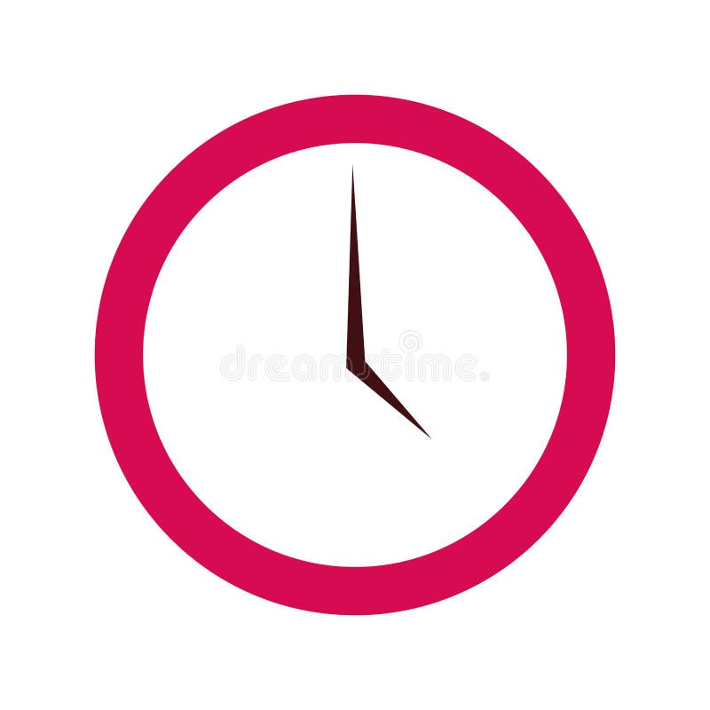 Round clock time icon stock illustration. Illustration of watch - 147081103