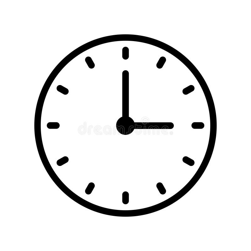 Round Clock, White Transparent Clock Face Circle Arrow Icon - Vector ...