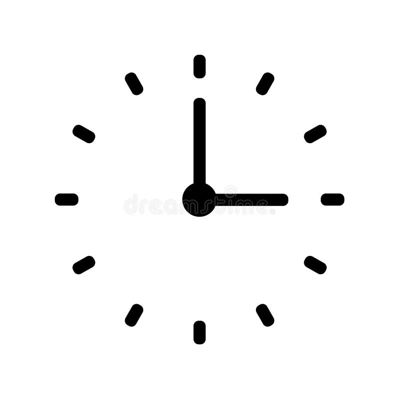 Round Clock, White Transparent Clock Face Circle Arrow Icon - Vector ...