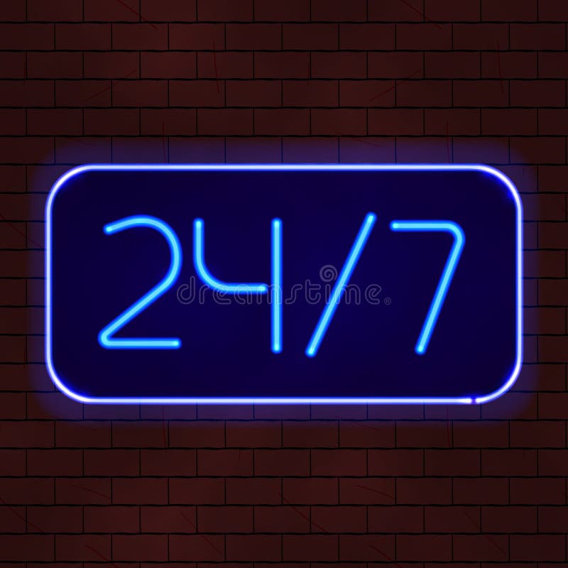 Round the clock stock vector. Illustration of color, glow - 96833821