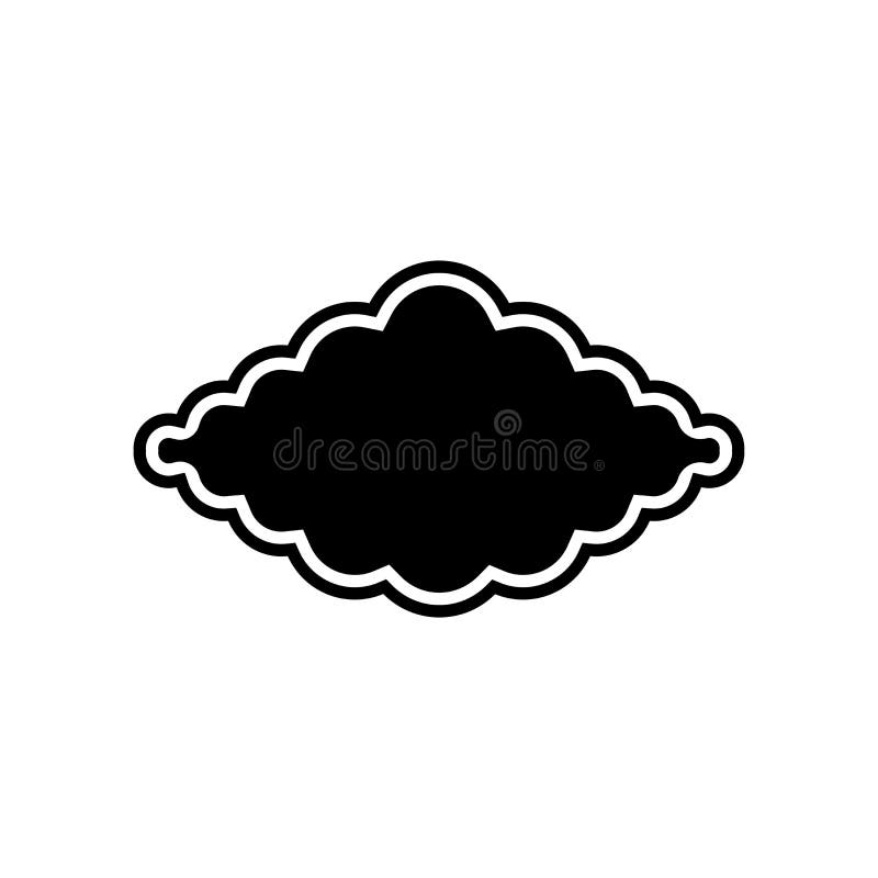Round Cloud Icon Vector Sign and Symbol Isolated on White Background ...