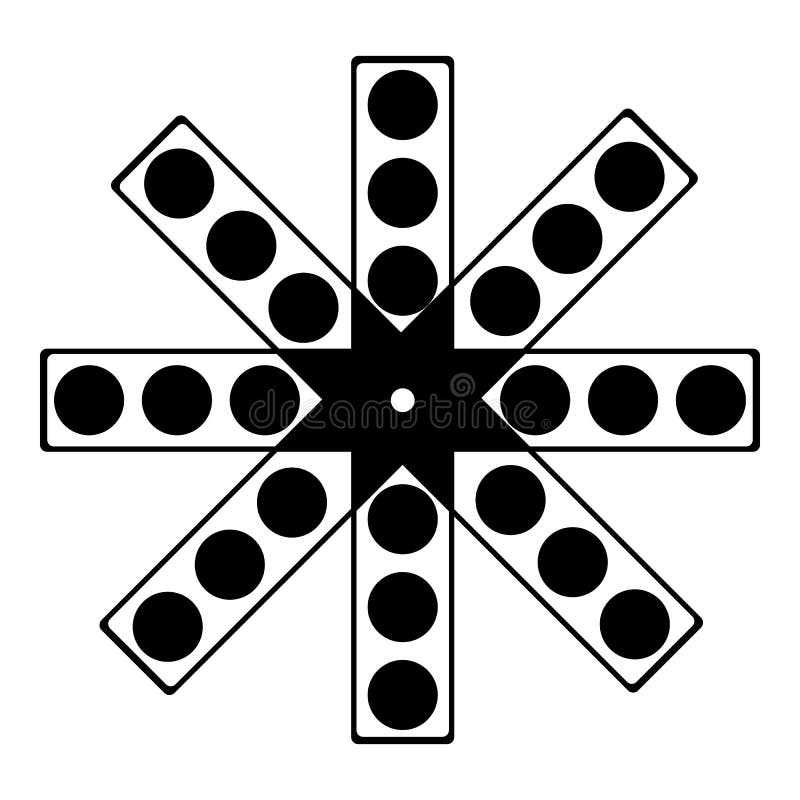 Round Cmyk Picker Icon, Simple Style Stock Vector - Illustration of ...