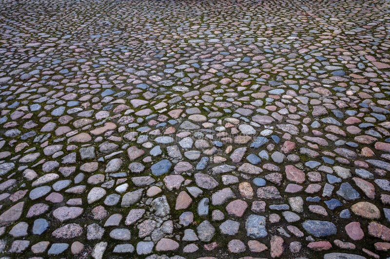 Round cobblestone pavement stock photo. Image of city - 140142702