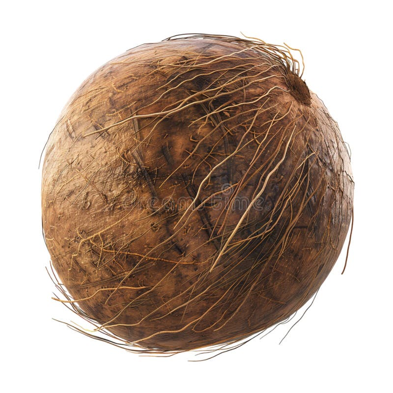 Round Coconut on Transparent Background - Ai Generated Stock ...