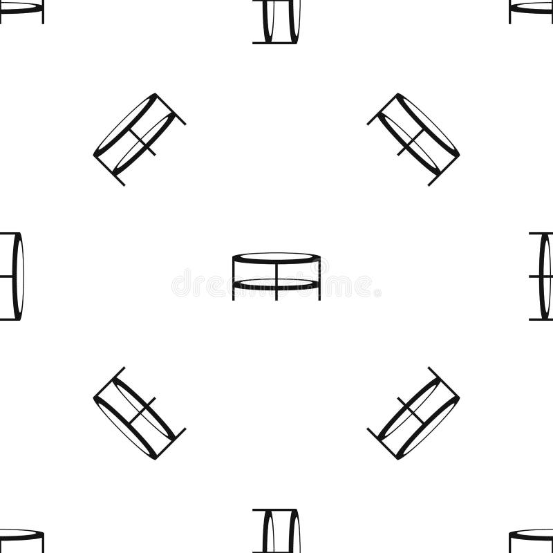 A Round Coffee Table Icon, Flat Style Stock Vector - Illustration of ...