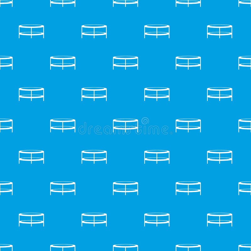 A Round Coffee Table Pattern Seamless Blue Stock Vector - Illustration ...