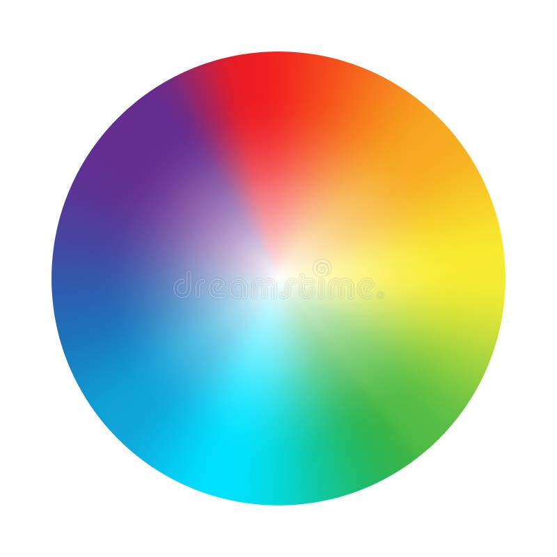 Round Color Palette. Rainbow Gradient. Vector Illustration Stock Vector ...