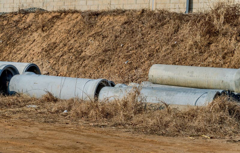 Stack Concrete Culverts Drainage Stock Photos - Free & Royalty-Free ...
