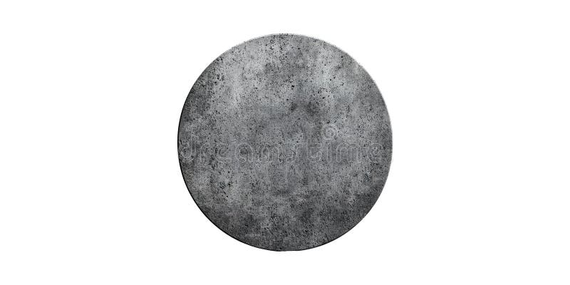 Round Concrete Textured Surface Isolated on Transparent Background ...
