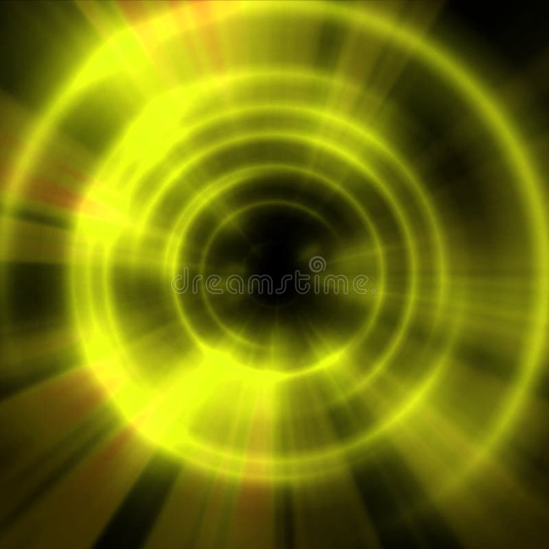 Round Concrete Tunnel with Light Ring Stock Illustration - Illustration ...