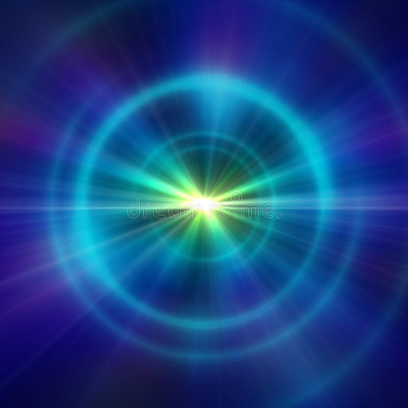 Round Concrete Tunnel with Light Ring Stock Illustration - Illustration ...