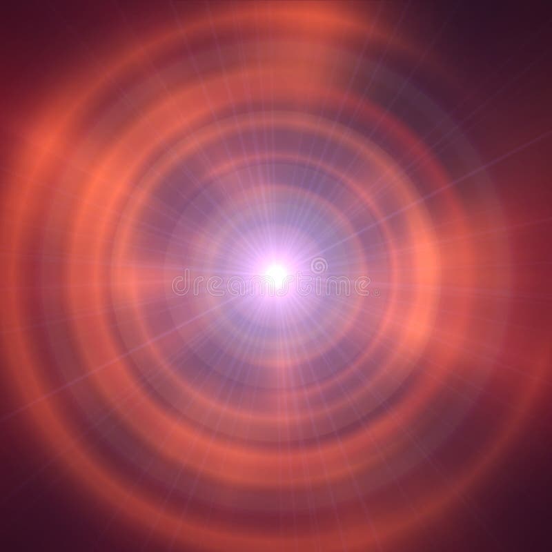 Round Concrete Tunnel with Light Ring Stock Illustration - Illustration ...